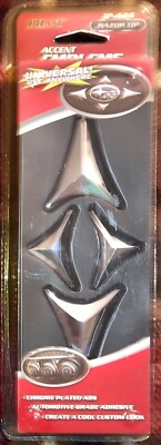 Razor Tip Accent Emblems Chrome Tone by Pilot, New | eBay