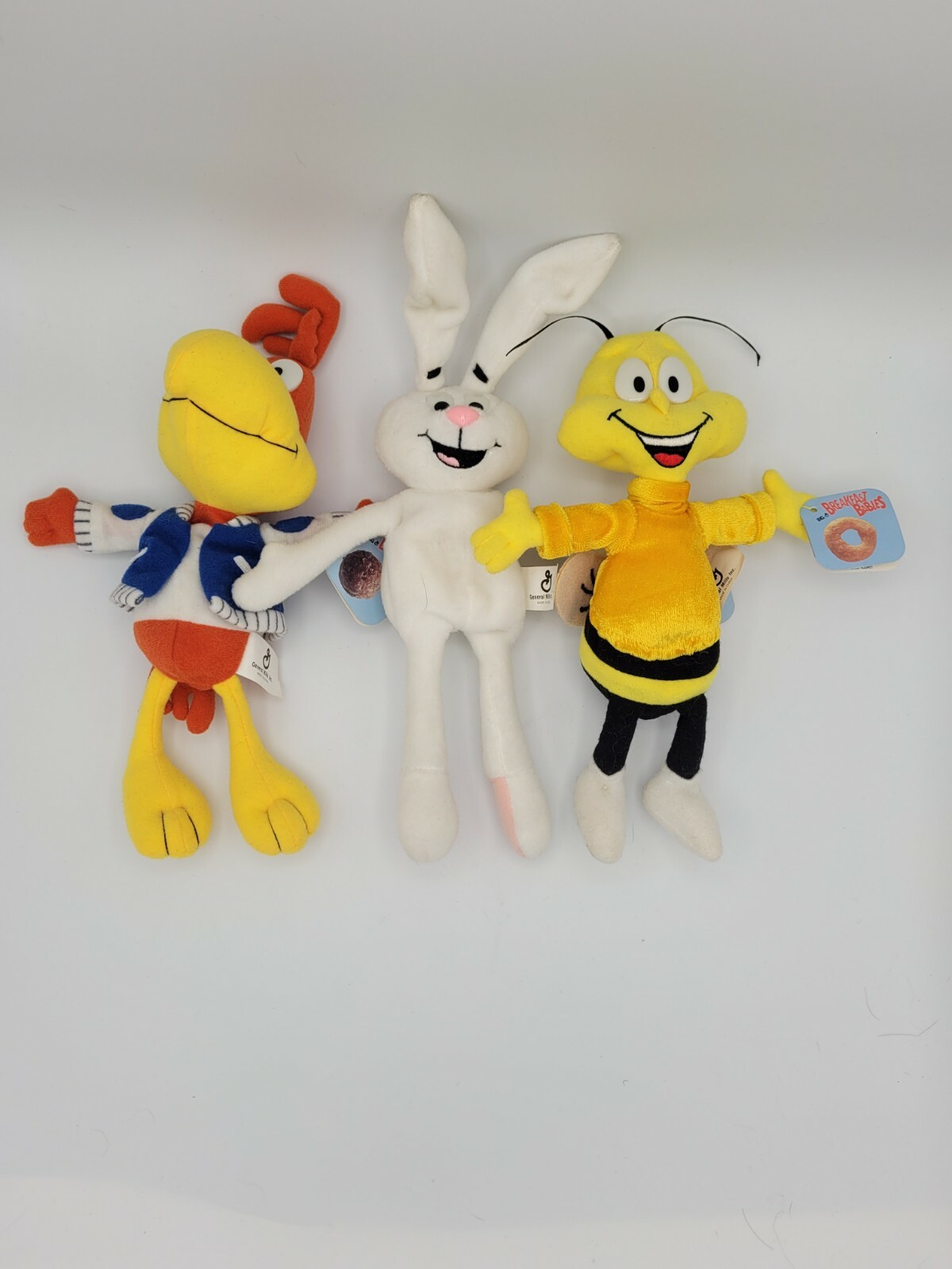 General Mills Breakfast Babies Plush Cheerios Bee Cocoa Puff Bird Trix ...