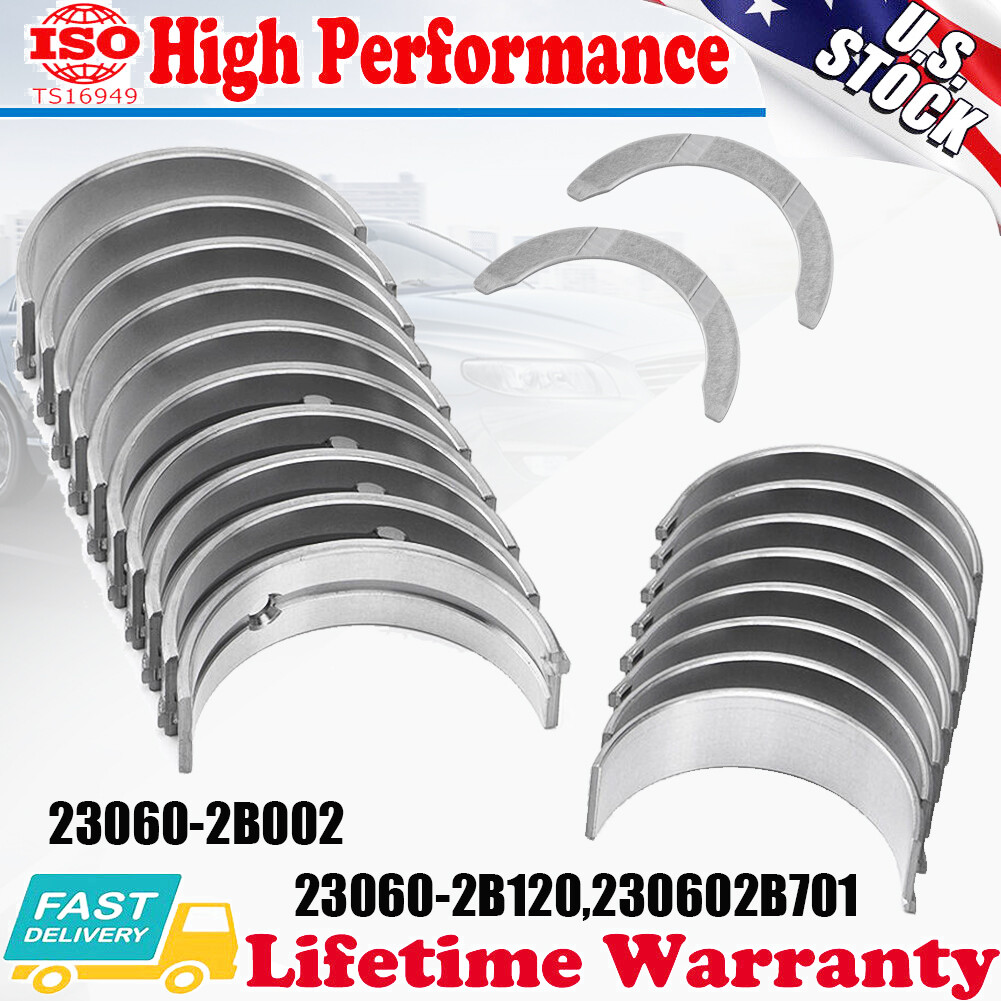 Crankshaft Main Bearing set For 10-16 Hyundai Kia Accent Rio 1.6L L4 ...