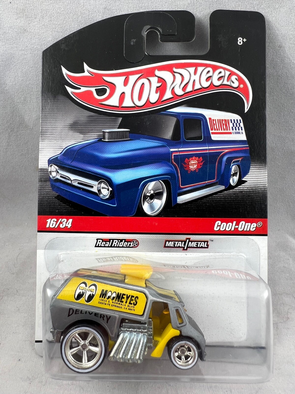 Delivery Series Hot Wheels #16/34 Cool-One Mooneyes Silver | eBay