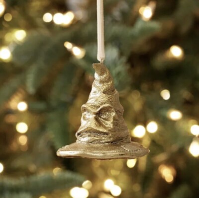 Pottery Barn Teen Harry Potter Sorting Hat Ornament Antique Gold Brand ...