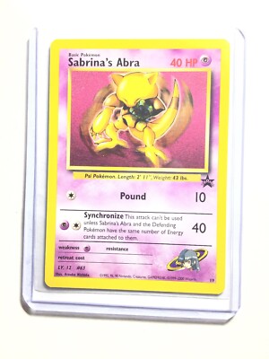 NM Pokemon SABRINA’S ABRA Card BLACK STAR PROMO Set #19 Wizards of the ...