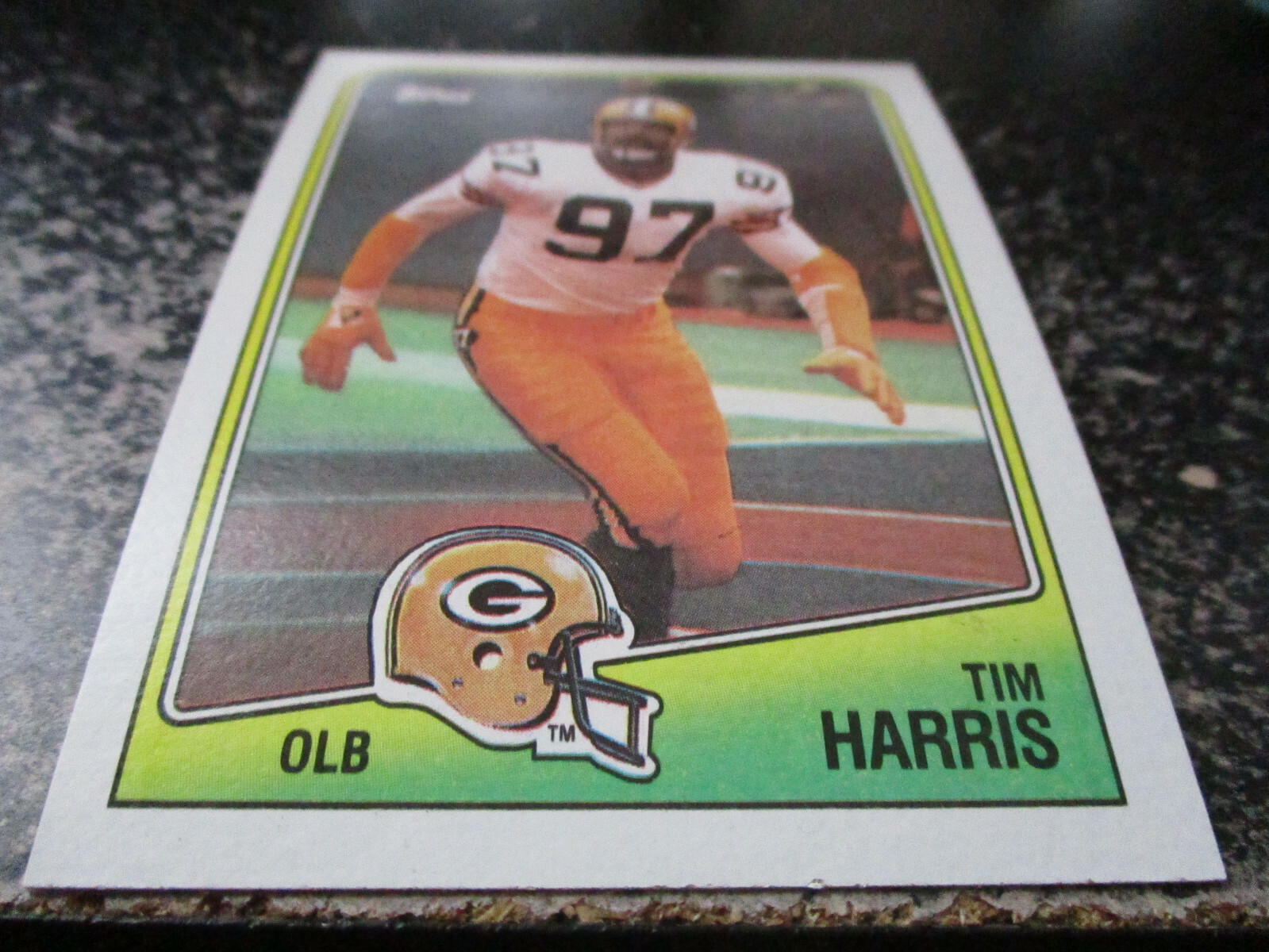 tim harris (green bay packers - lb) 1988 topps card #323 nr/mint ...