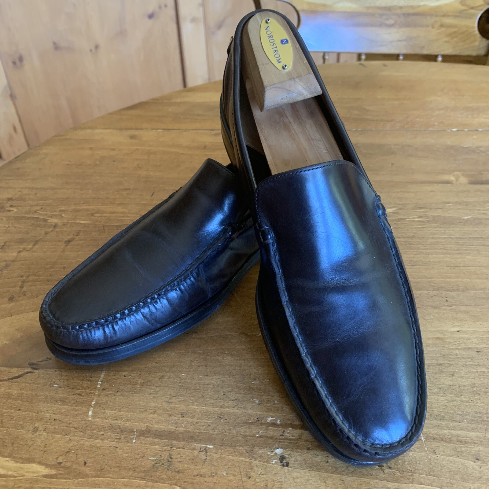 Mens Cole Haan Dark Brown Plain Vamp Loafers Size 10… - Gem