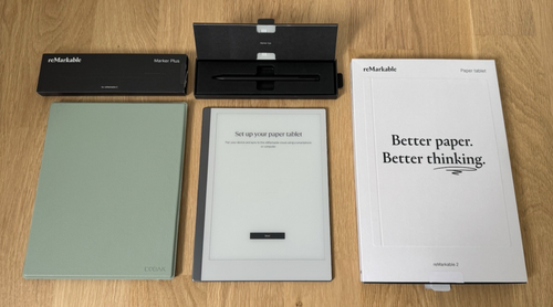 reMarkable 2 Paper Tablet 10.3" Bundle w/ Box, Marker Plus, Case ...