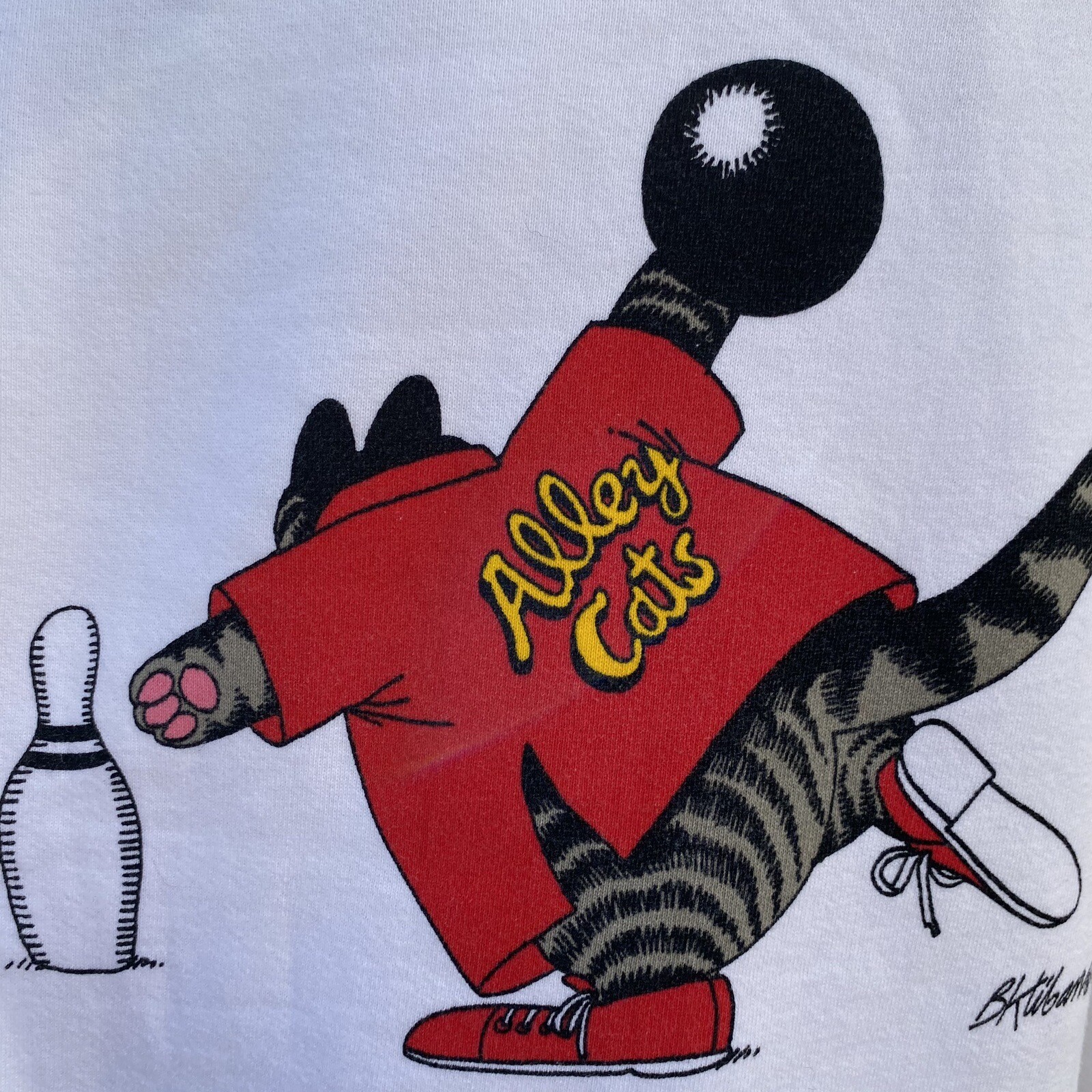 Vintage B Kliban Bowling Alley Cats Crazy Shirt Hawai… - Gem
