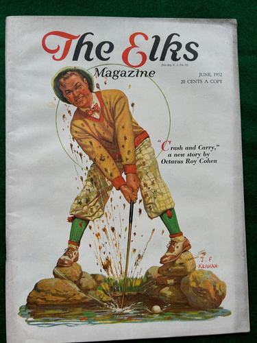 The Elks Magazine-June, 1932, nice golfing cover by J. F. Kernan | eBay