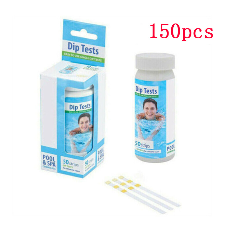 50/150Pcs Dip Test Strips Hot Tub Spa Swimming Pool Water PH Chlorine ...