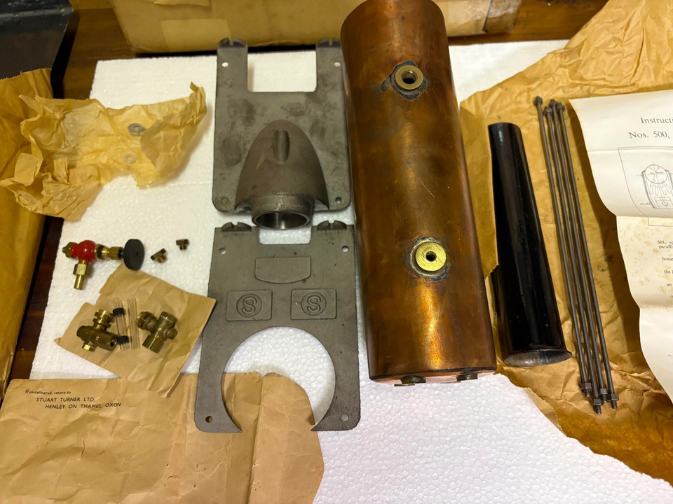 NOS Stuart Turner #500 Boiler Kit for Live Steam Engine W/ Original Box ...