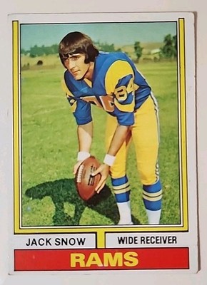 1974 Topps Football Card 83 Jack Snow Los Angeles Rams | eBay