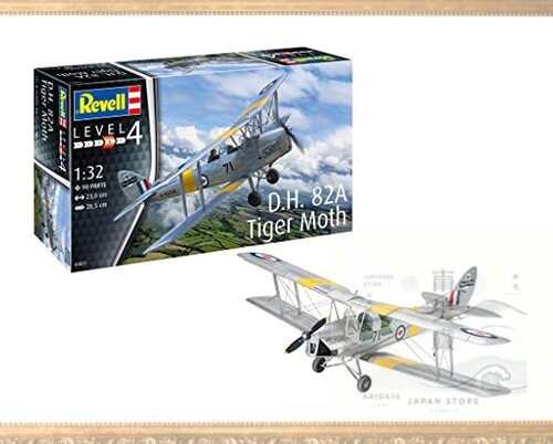 German Revell 1/32 scale Royal Air Force DH 82A Tiger Moth plastic ...
