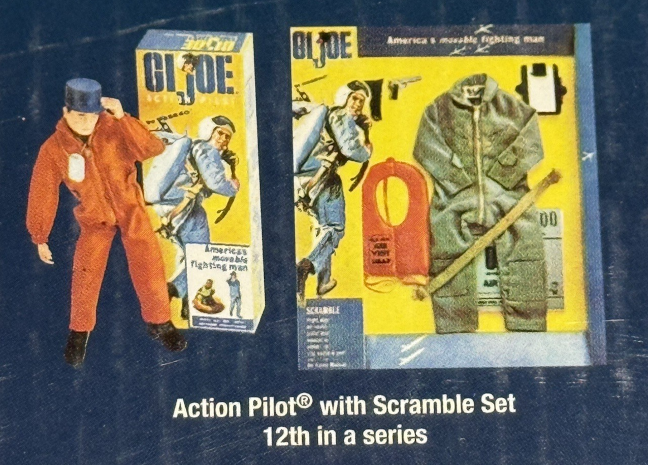 GI Joe 12" 40th Anniversary Action Scramble Pilot Uniform Set 12th 2004 ...
