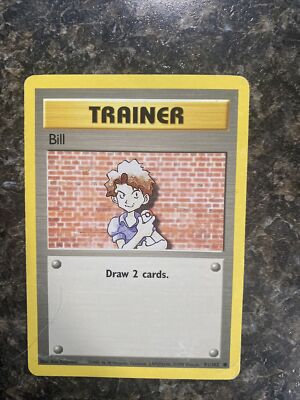 Pokemon TCG Trainer BILL Rare Card Base Set 91/102 | eBay