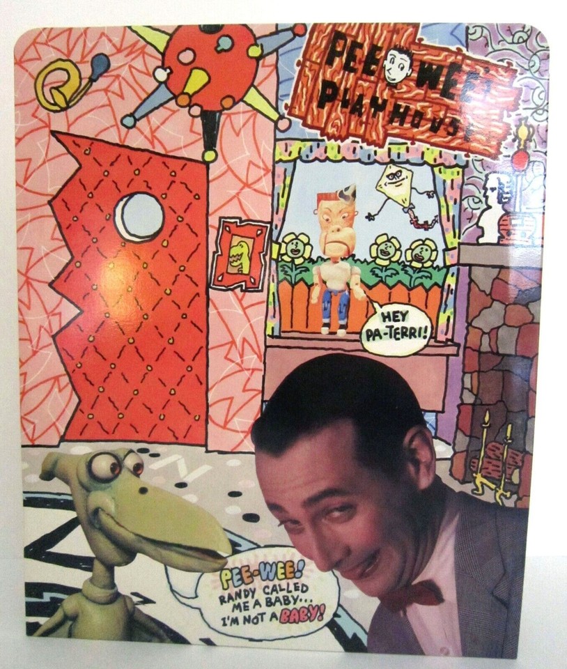 School Folder 1987 Pee-Wee Herman’s Playhouse Paul Reubens with name | eBay