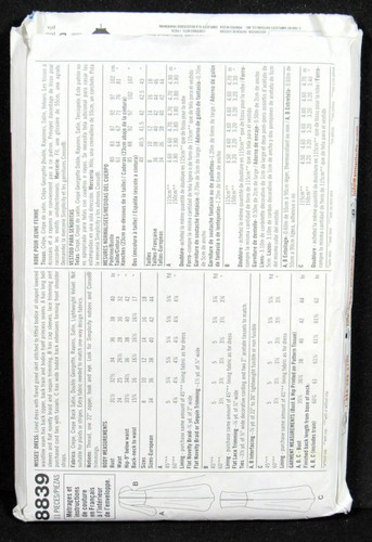 Evening Gown Dress Pattern 8 10 12 14 16 18 Simplicity 8839 Uncut | eBay