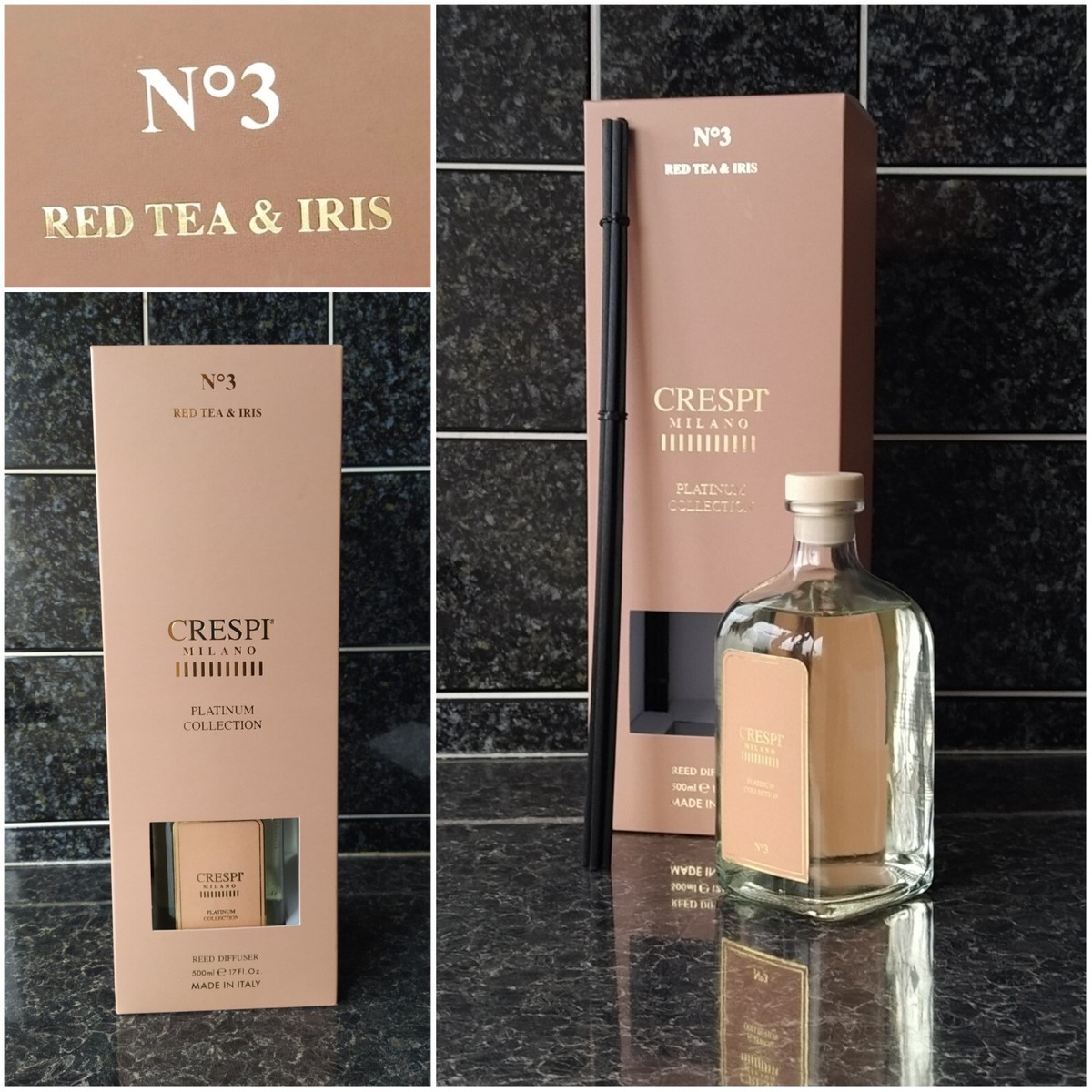 Crespi Logo CRESPI MILANO No 2 PLATINUM COLLECTION REED DIFFUSER