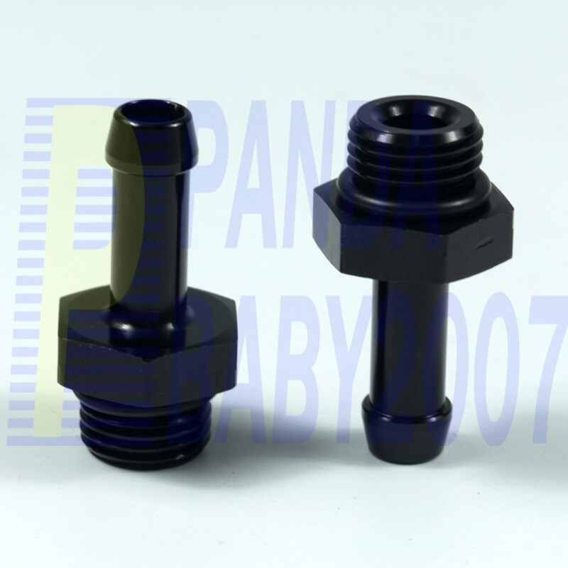 2PCS 6AN ORB to 3/8 Barb Fitting with O-ring Seal - Orb Male Straight ...