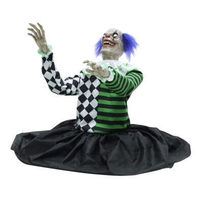 Haunted Living 3ft Pneumatic Clown Animatronic Spirit Halloween ...