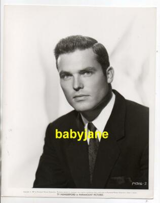TY HARDIN ORIG 8X10 PHOTO 1st PHOTOSHOOT AS TY HUNGERFORD 1957 ...