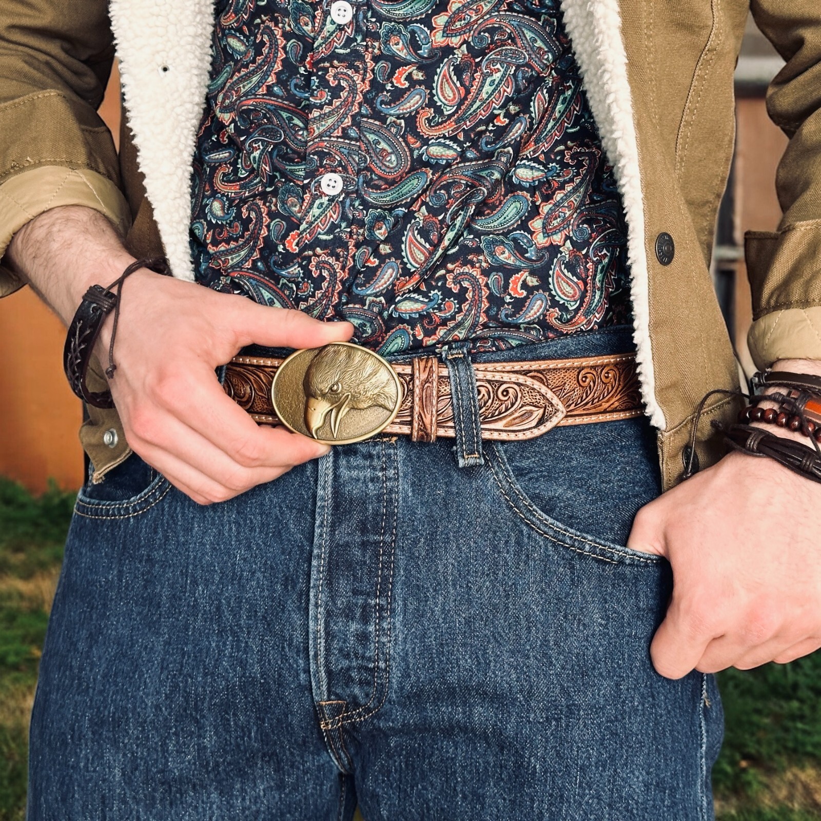 Western Buckle Solid Brass Cowboy Rodeo Buckle | eBay