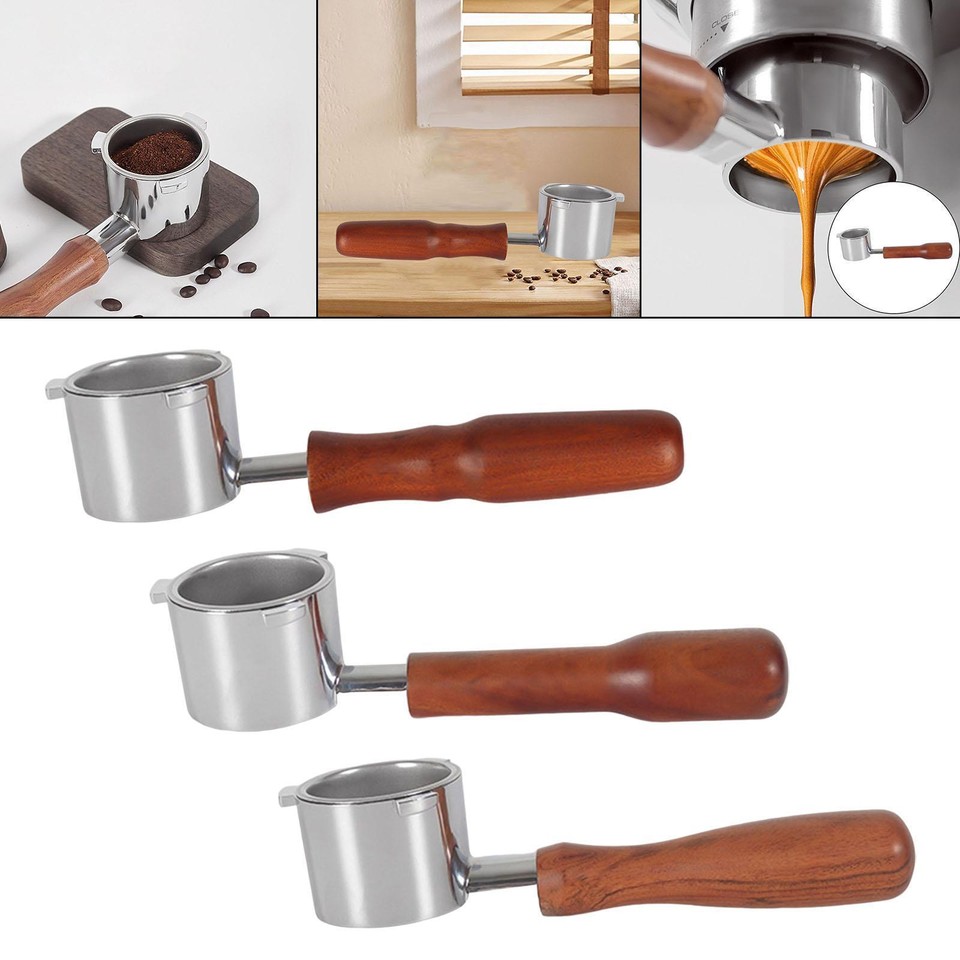 51mm Coffee Portafilter Wooden Handle Alloy Portafilters for EC9155 ...