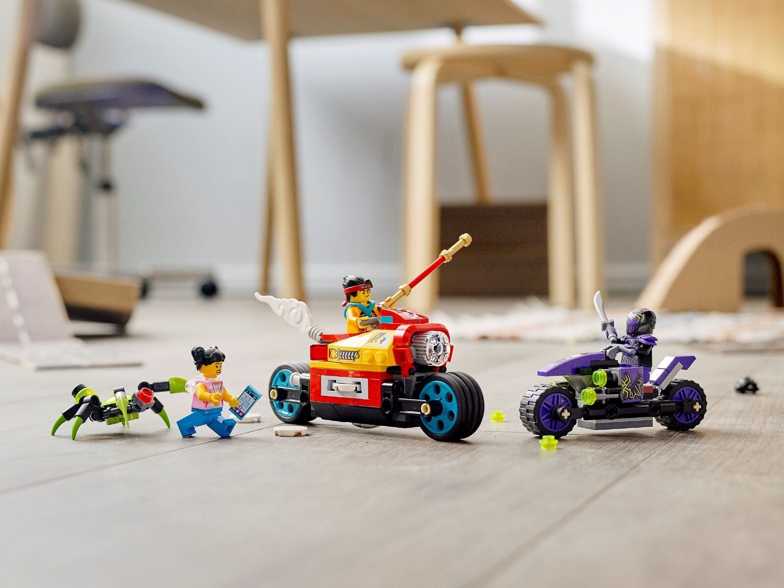 LEGO 80018 MONKIE KID: Monkie Kid's Cloud Bike Spindrax & Rui minifigs ...