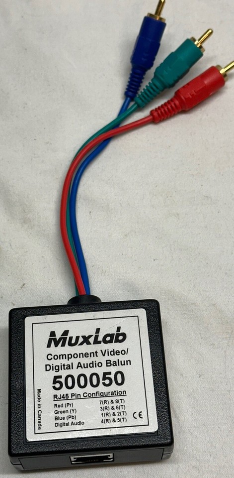 MuxLab 500050 VideoEase Video Digital Audio RGB Component Blaun Tested ...