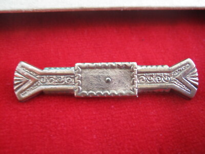 Vintage Brass Etched Design C Clasp Pin | eBay