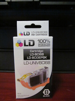 LD BCI-6 Black Ink Cartridge for Canon Printer, BJC 8200, Series i860 ...