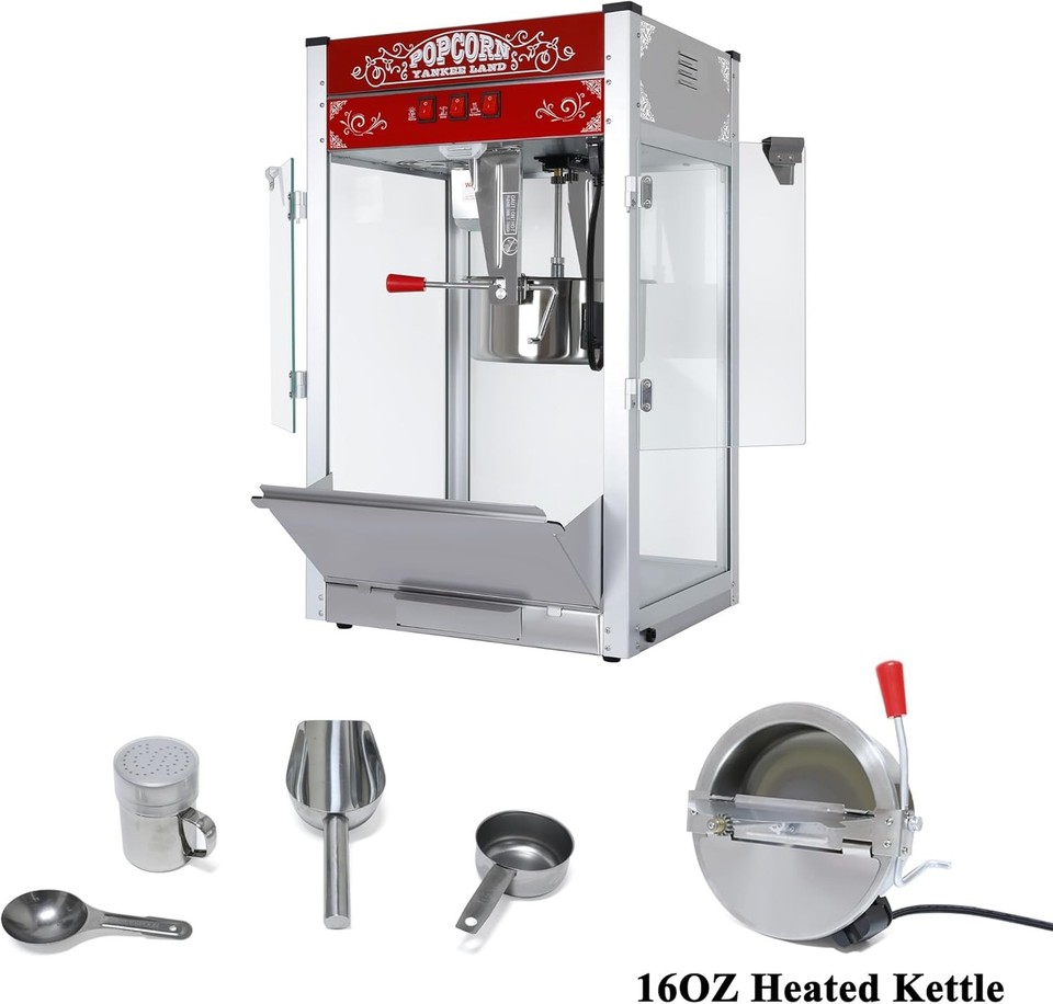 Popcorn Popper Machine Countertop Popcorn Maker,Professional Popcorn ...