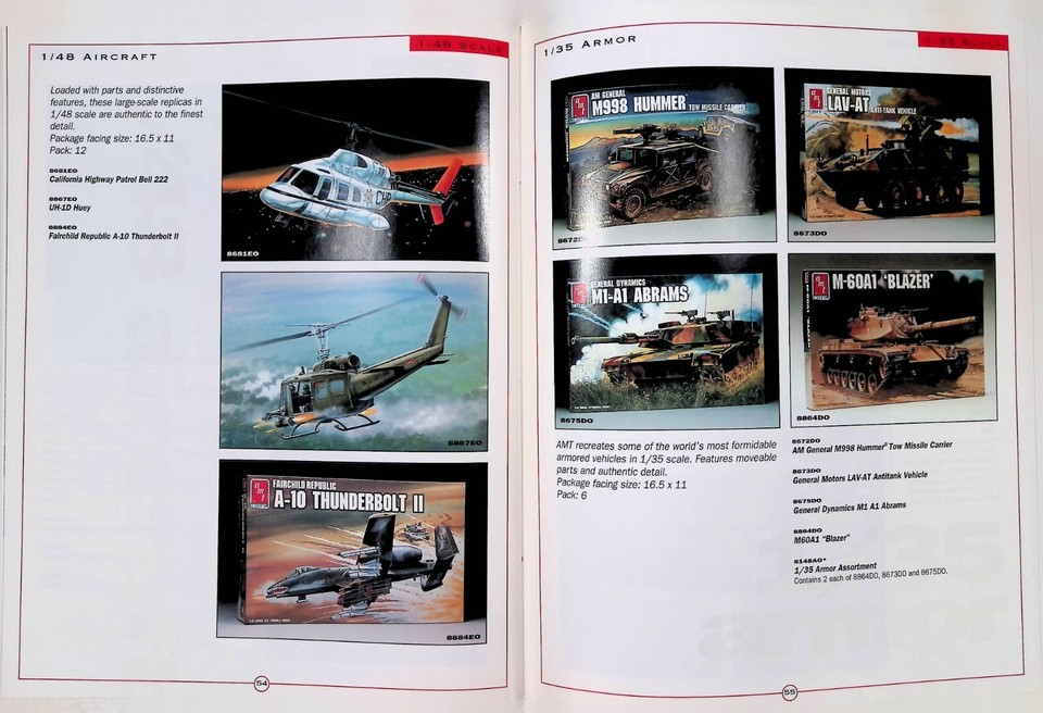 1993 Ertl AMT Hobby Diecast Model Kits Catalog | eBay