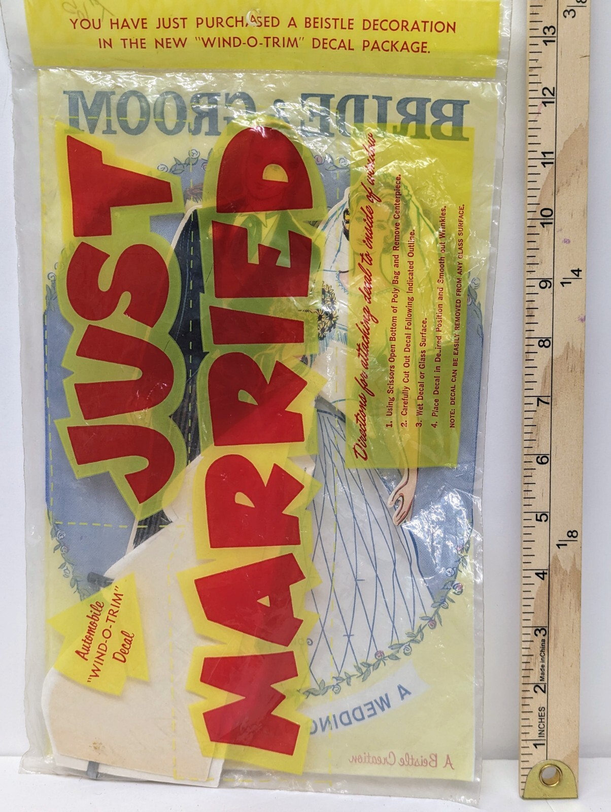 Vintage BEISTLE CO. Bride & Groom Wedding HONEYCOMB TISSUE PAPER ...