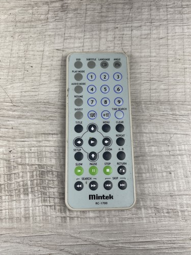 Mintek RC-1700 Portable DVD Player Remote | eBay