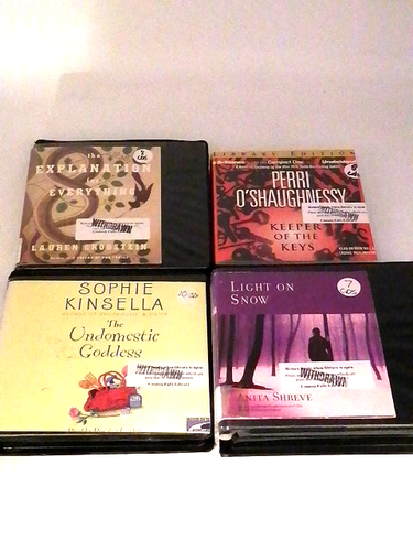Audio Books CD Lot of 4 Fiction Novels Mystery Various Authors ...