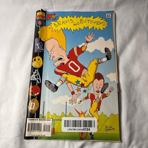 Beavis And Butt-Head 1995 Comic Book #21 Nov Issue has CUT through all ...