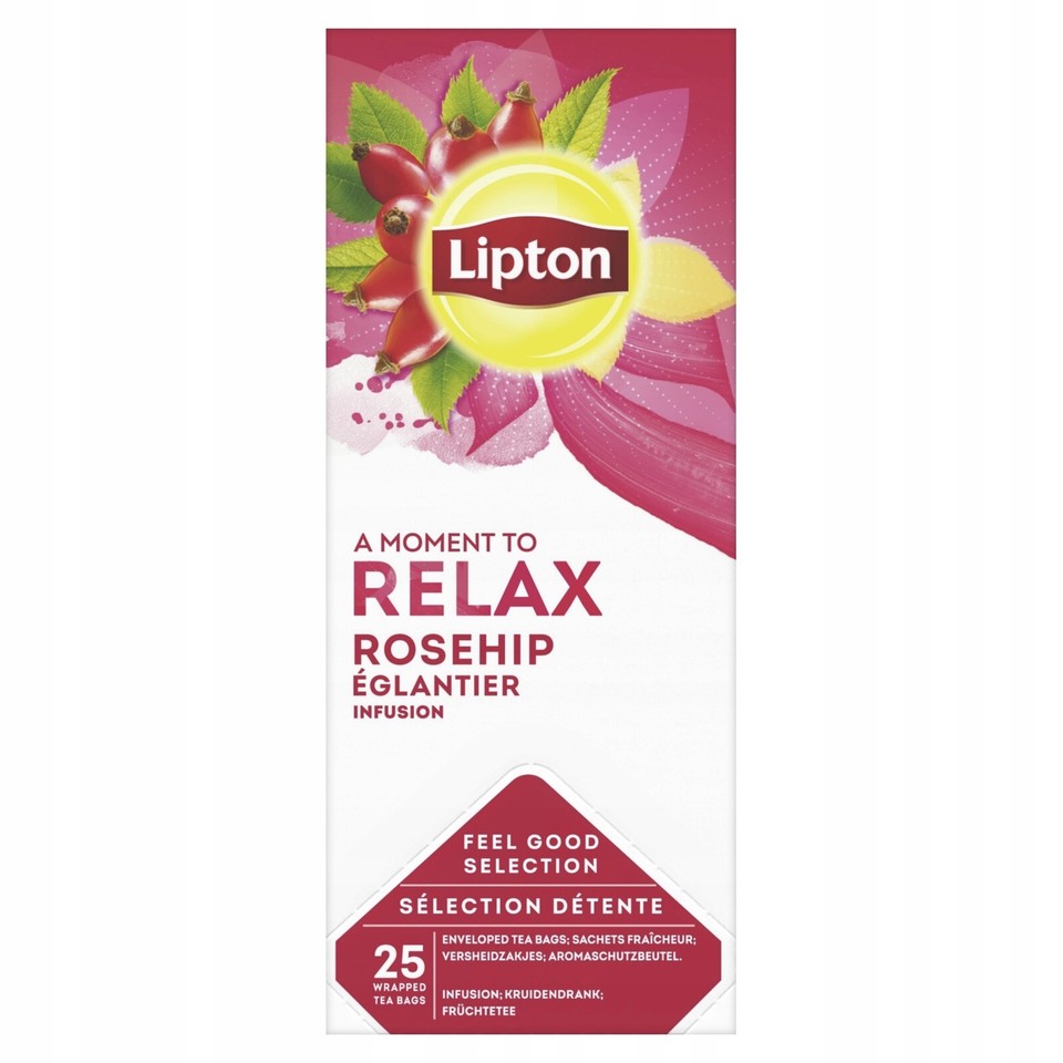 6 x Lipton RELAX ROSEHIP - Enveloped 6 x 25 Tea Bags 50g / 1.76oz | eBay