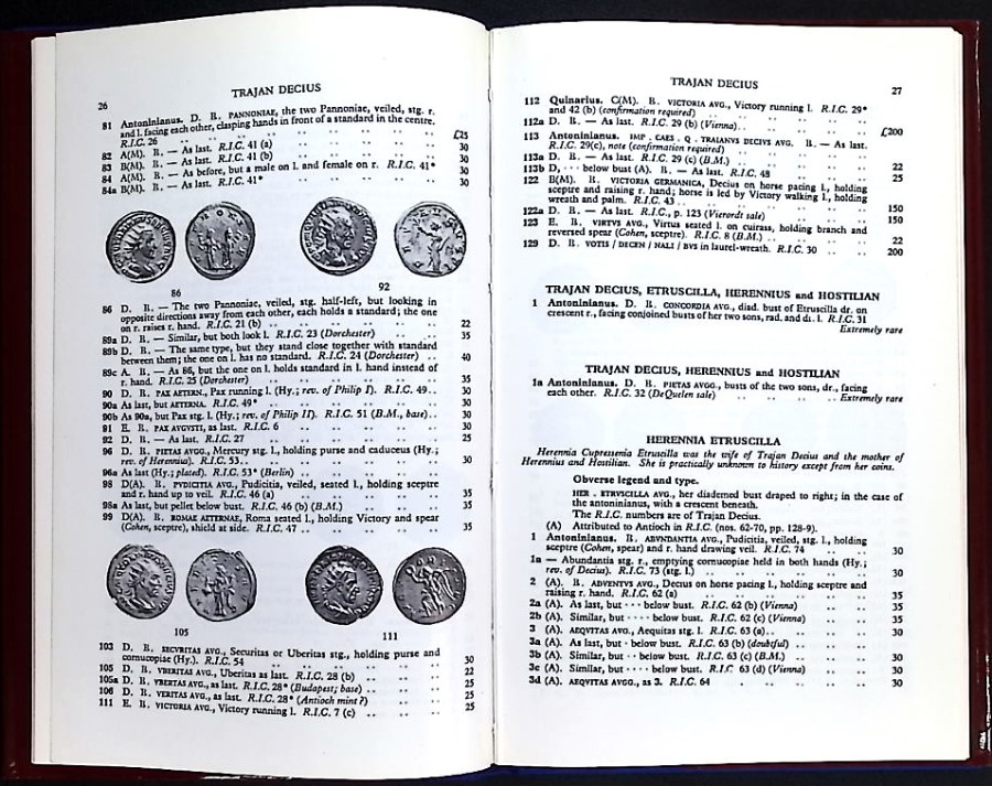 Ancient Roman Silver Coins Catalogue Vol IV Gordian III - Postumus ...