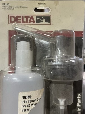 DELTA Soap/Lotion Dispenser w/ Bottle in Chrome - RP1001 | eBay