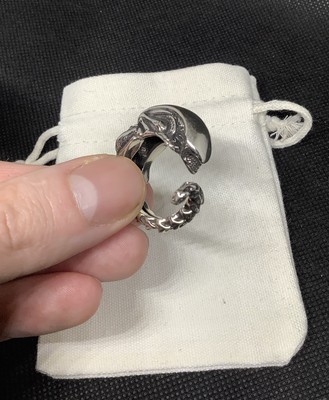 Alien Facehugger Xenomorph Gothic Skull Adjustable Ring Biker Men Punk ...