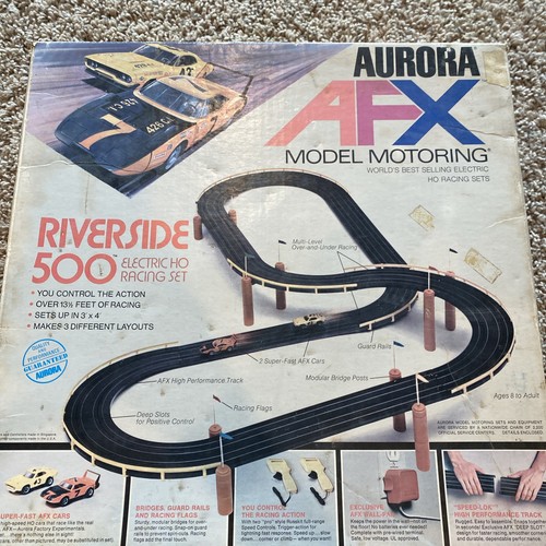 AFX Aurora Riverside 500 Model Motoring HO Racing 1973 Parts & Extras ...