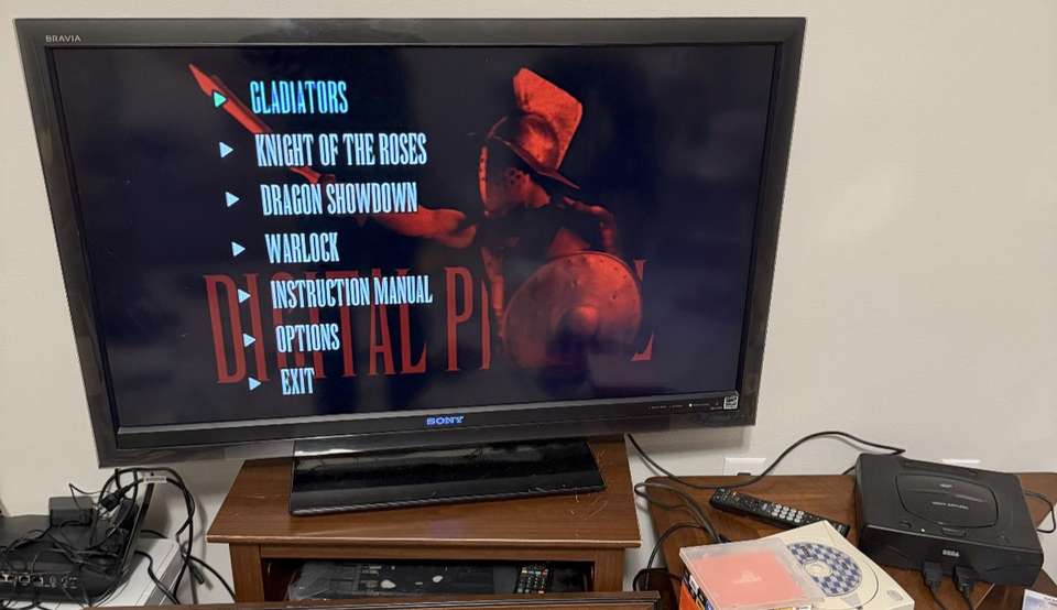 Sega Saturn MK-80000A Console, Cables, 2 Controllers, 3 Games - Tested ...