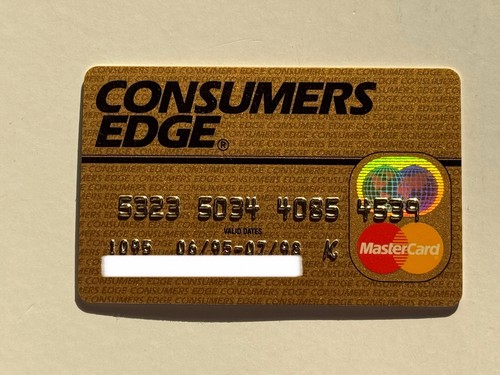 Consumers Edge Credit Card The Bank of New York 1998 Exp Unsigned | eBay
