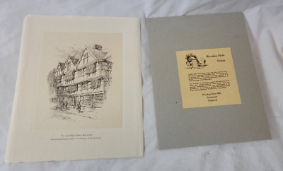 146 High St Dickens Vintage Wookey Hole Mill Somerset Handmade Paper ...