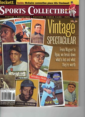 VINTAGE June 2000 Beckett Sports Collectibles Magazine Honus Wagner ...