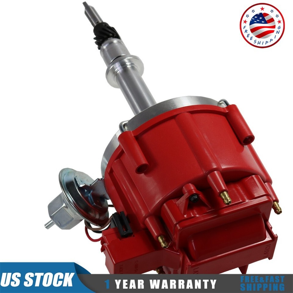 Red 6522R HEI Ignition Distributor 6 Cylinder For GM 250 Chevy 292 230 ...