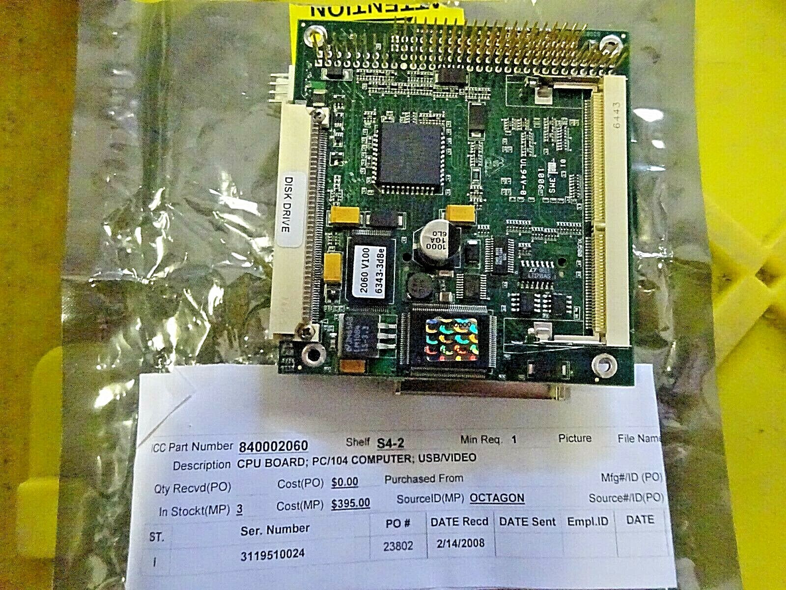 OCTAGON. PC/104 CPU BOARD 840002060 USB/VIDEO | eBay