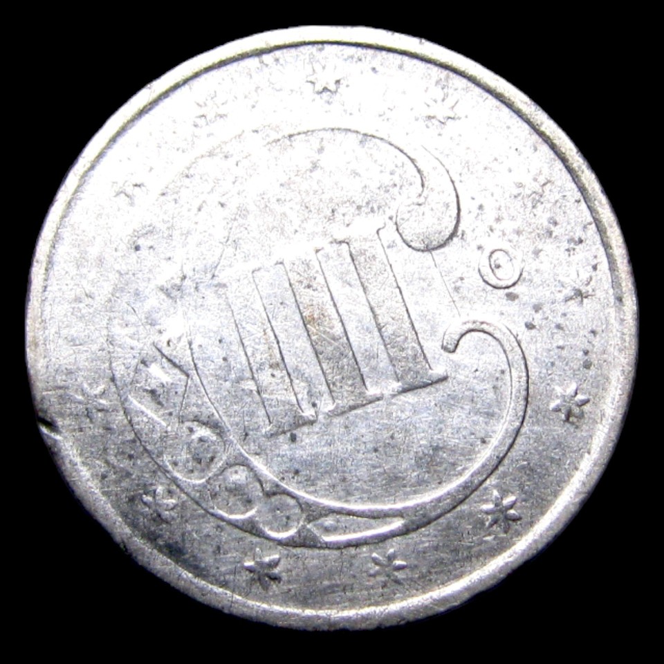 1851-O Silver Three Cent Piece 3cp ---- Stunning Coin ---- #766P | eBay