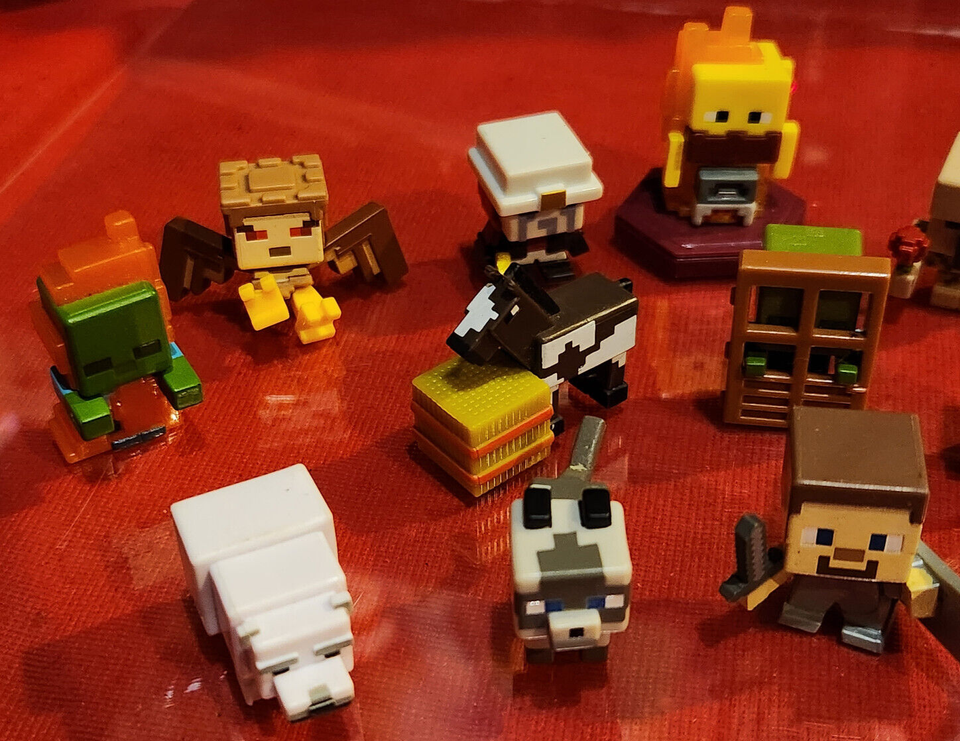 Mattel Minecraft Mini Figures lot 17 pcs | eBay