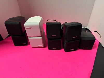 BIG LOT BOSE SPEAKER LOT CUBE WHITE BLACK RED ETC UNTESTED | eBay