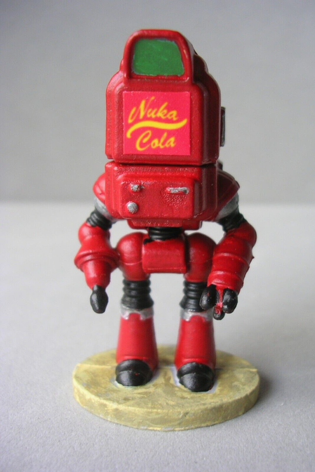 Fallout NUKA WORLD Nukatron Nukacade Token Quantum Cherry Mini Diorama ...